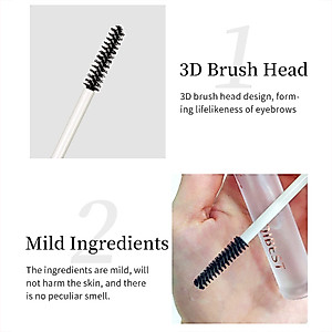 PASNOWFU Clear Eyebrow Setting Gel, 2 PCS Brow Fix Gel, Waterproof And Sweat-Proof Eyebrow Repair Liquid Brows Styling Beauty Salon Home Use Makeup