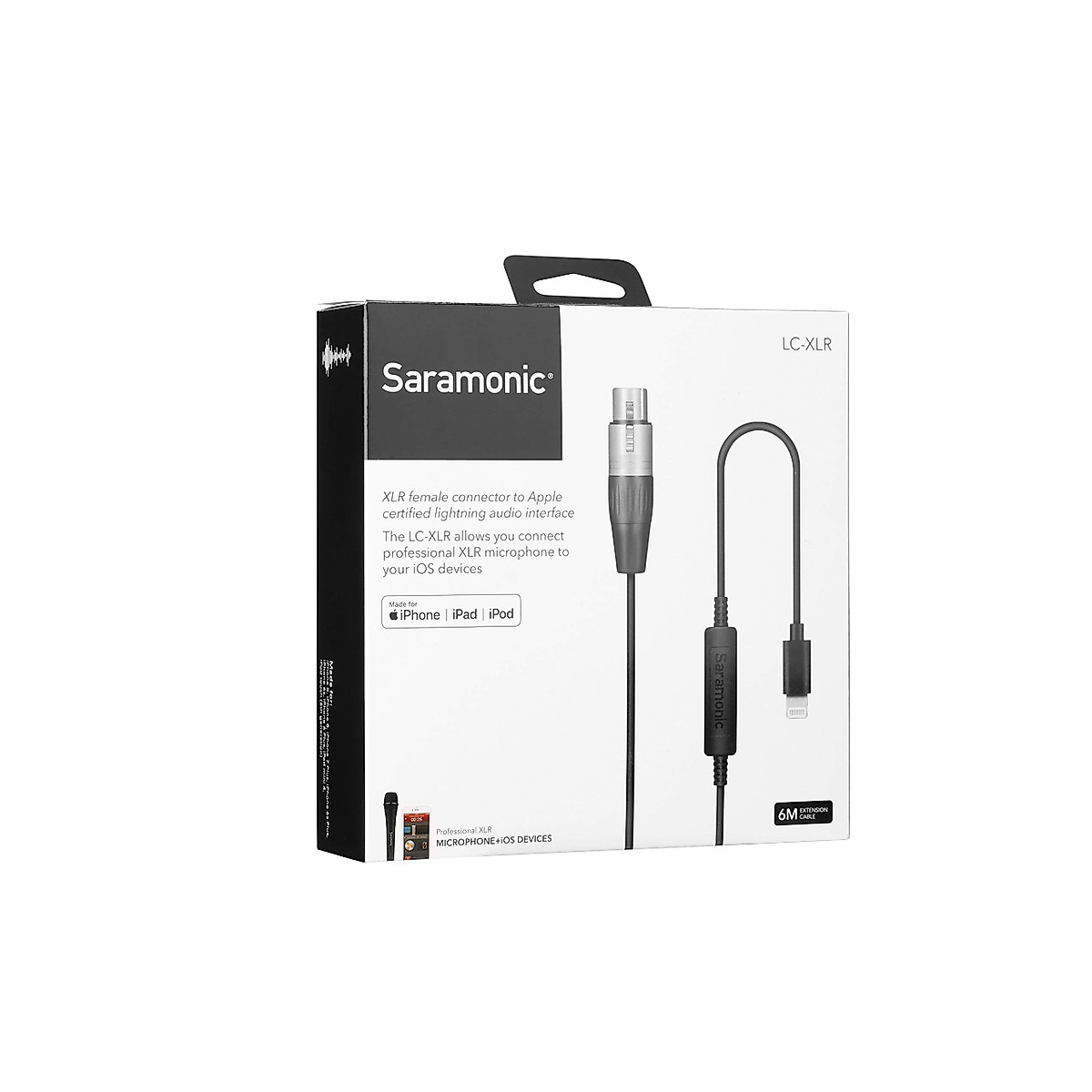Saramonic XLR Female to Apple Lightning Microphone Interface Cable for iPhone & iPad (LC-XLR)