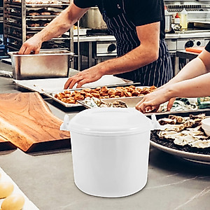 Cabilock Small Rice Cooker Microwave Rice Cooker Rice Steamer: 3L Round Microwave Food Container Microwaveable Rice Pasta Cooker Includes Microwave Rice Steamer for Kitchen Cooking White