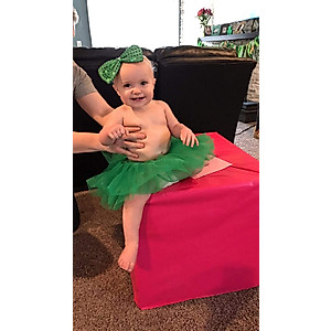 Dancina Mardi Gras Parade Infant Tutu for 6-24 months Green