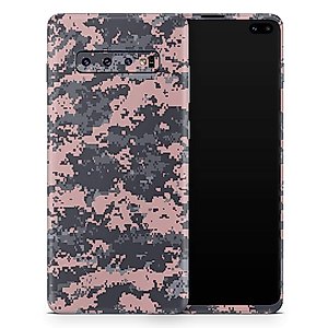 DesignSkinz Subtle Pink and Gray Digital Camouflage Protective Vinyl Decal Wrap Skin Cover Compatible with The Samsung Galaxy S20 (Screen Trim & Back Glass Skin)