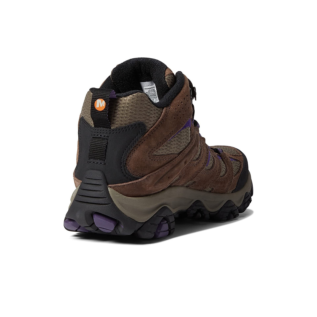 Merrell Women's Moab 3 Mid Hiking Boot, Bracken/Purple, 9