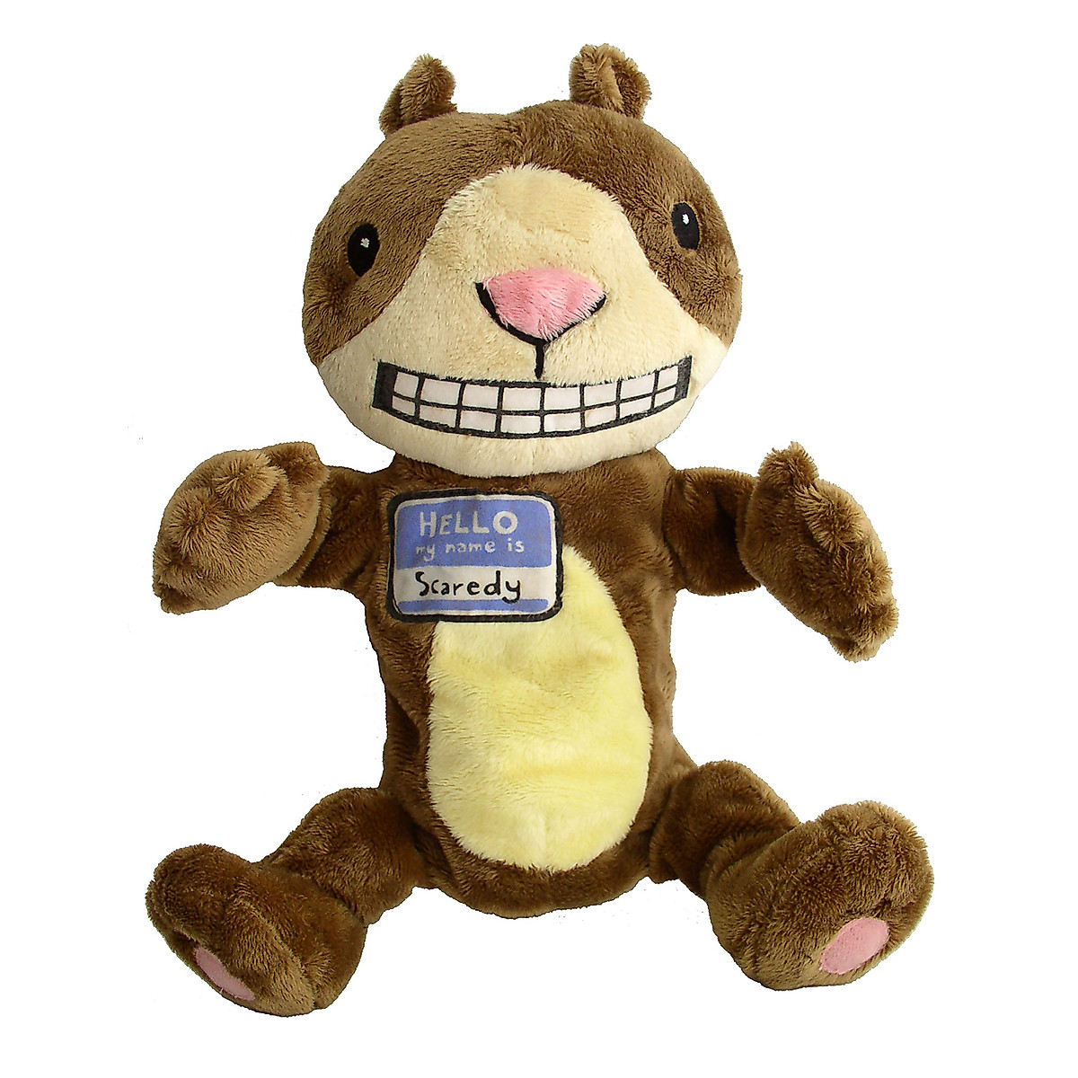 MerryMakers Scaredy Squirrel Plush Hand Puppet, 12-Inch