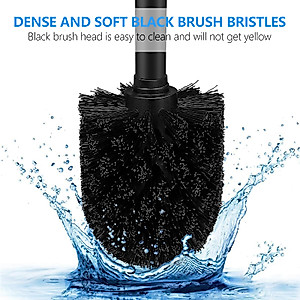 SetSail Toilet Brush, Toilet Bowl Brush and Holder Compact Size Toilet Brushes for Bathroom with 304 Stainless Steel Handle Toilet Cleaner Brush with Durable Scrubbing Bristles, Splash-Proof