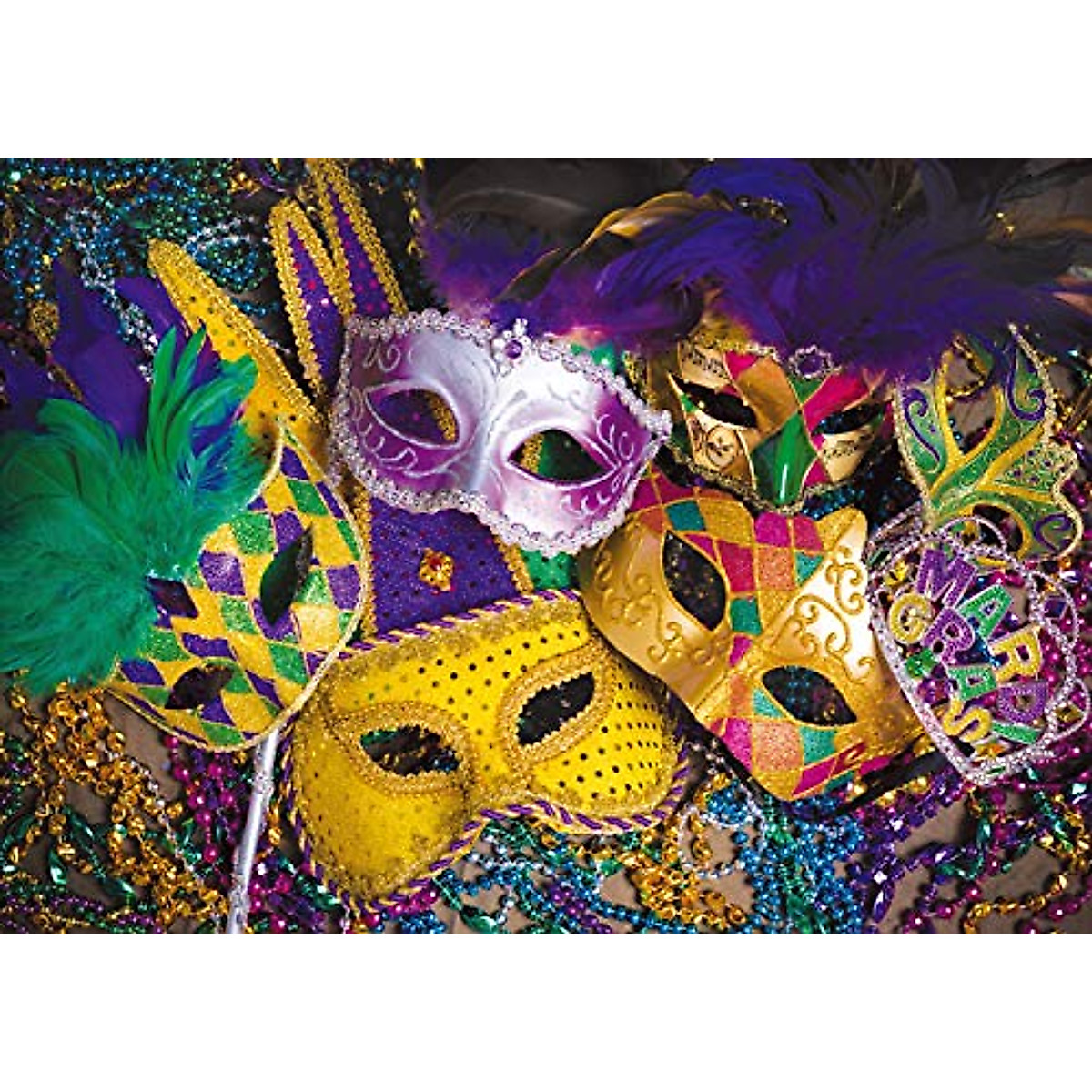 LTLYH 7X5ft Venetian Mardi Gras Backdrop Carnival Masquerade Photography Backgrounds Mask Colorful Backdrop Party Decoration Banner Studio Props 128…