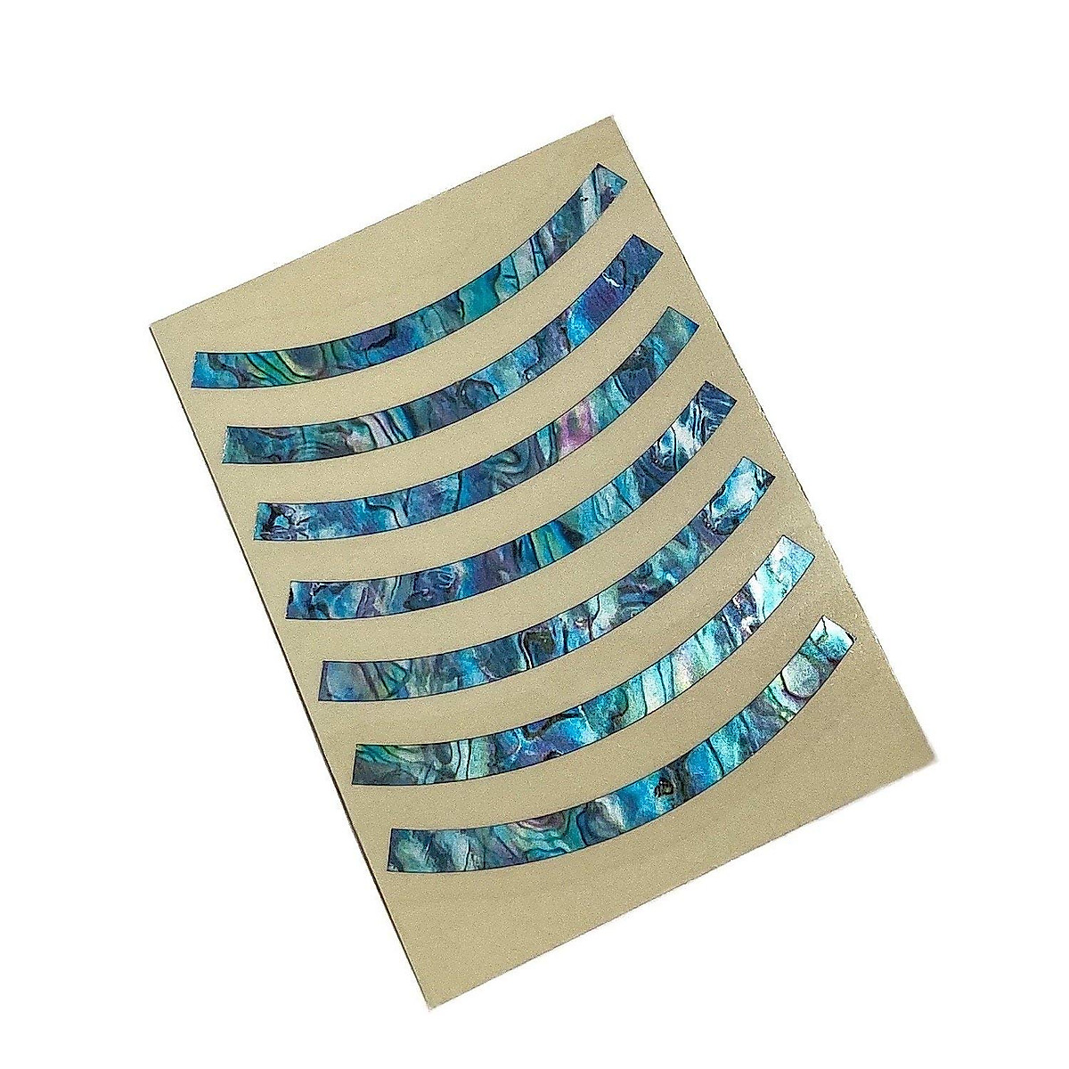 Inlay Stickers RS-244ST-BL Acoustic Guitars - Soundhole Rosette/Purfling - Stripe - Abalone Blue