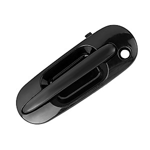 Exterior Outside Outer Front Left LH Driver Side Door Handle Fit for Honda CRV 1997 1998 1999 2000 2001 Black with Keyhole Replace OE# 77609