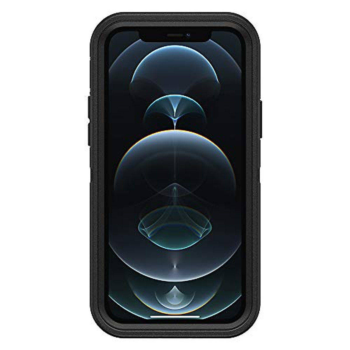 OtterBox iPhone 12 & iPhone 12 Pro Defender Series Case - BLACK, rugged & durable, with port protection, includes holster clip kickstand