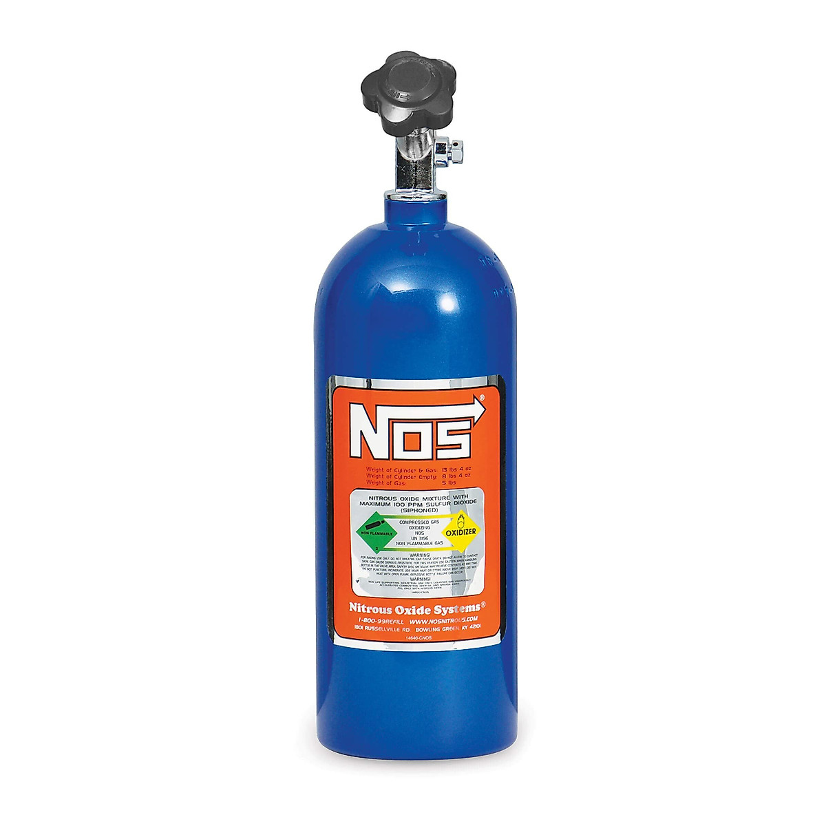 NOS 14730NOS Blue Aluminum 5-pound Nitrous Bottle