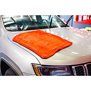 Maxshine 1000GSM Crazy Microfiber Drying Towel Series – Large Red 19.69 x 27.56 inches, Efficient Car Washing and Drying, Long Service Life