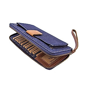 STS Ranchwear Women's Blue Bayou Collection Denim Bentley Wallet Wristlet Clutch, One Size