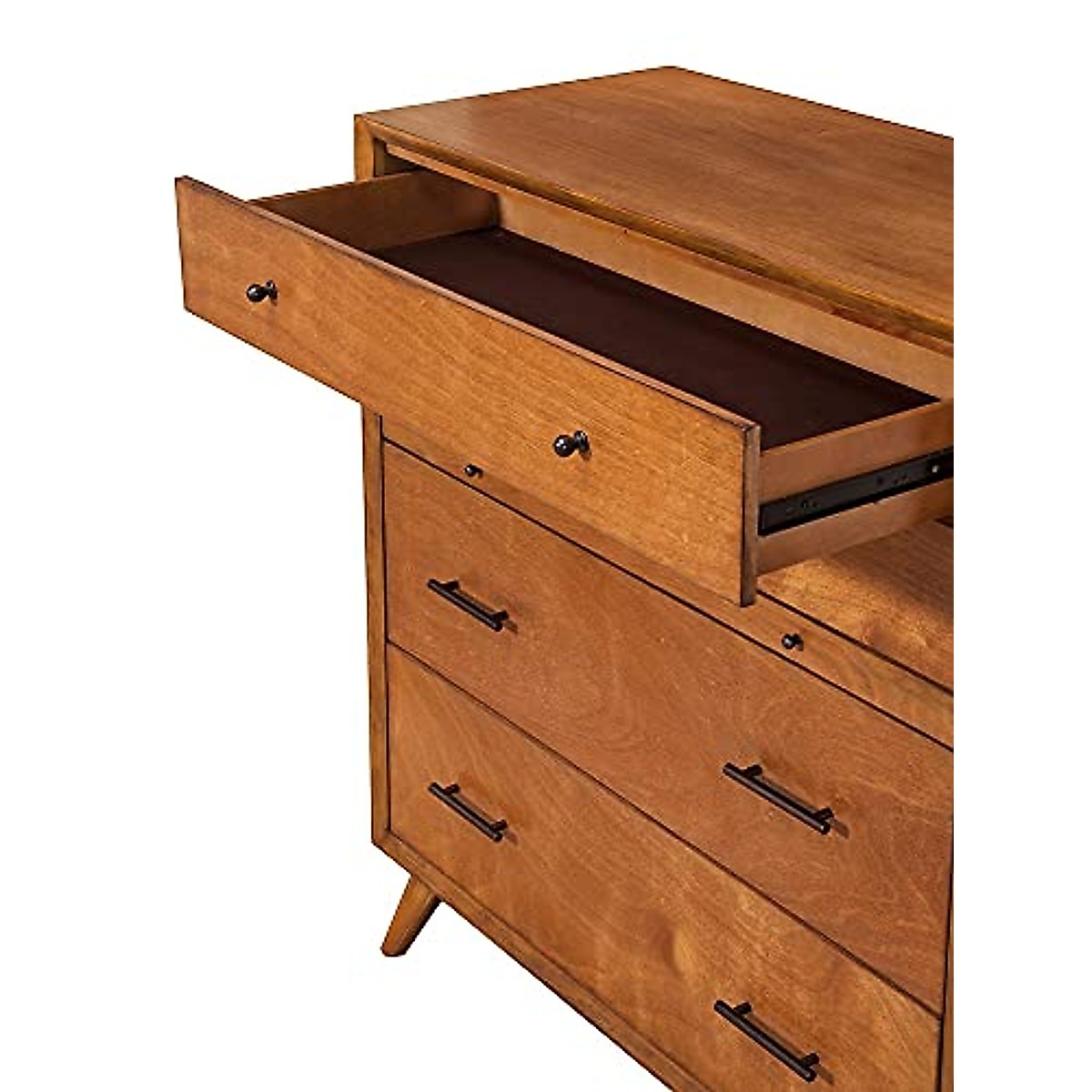 Alpine Furniture Flynn Chest, 38" W x 18" D x 43" H, Acorn