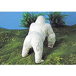 RECUR Gorilla King Kong Toys 11.8" [Largest Size] Albino Gorilla Toys Action Figure Rampage Gorilla Animal Figurine Hand-Painted Wild Ape Figure Gift for Collectors Girls Boys Age 3+
