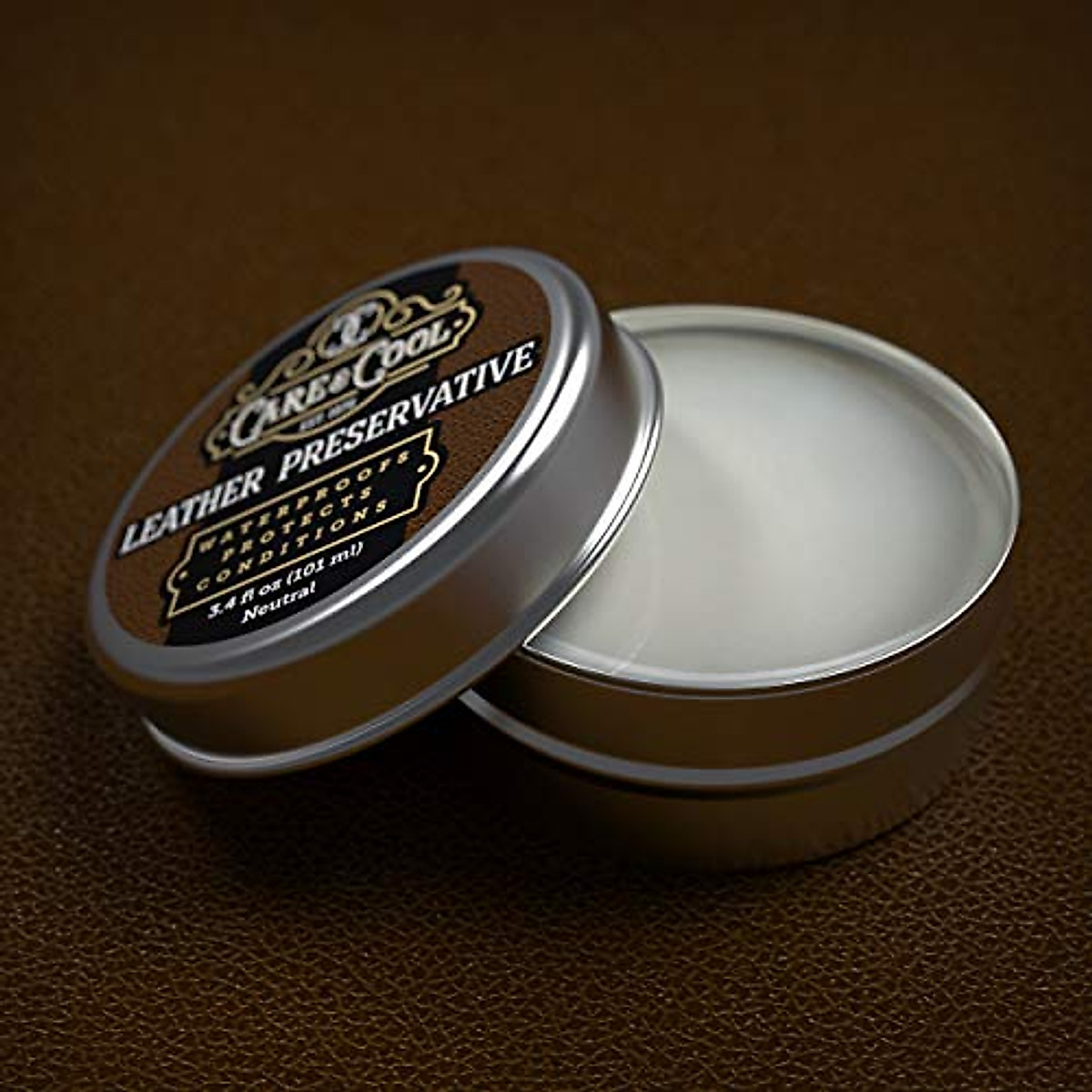 Since 1976, Leather Conditioner, Protector and Renovator (3.4 oz). The Best Waterproofing Leather Restorer for Boots, Shoes, Purses, Jackets, and Furniture to Preserve Your Leather Products Durably.