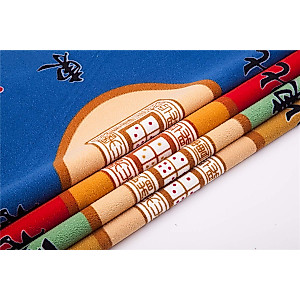 TJ Global Universal Mahjong/Paigow/Card/Game Table Cover 31.5" x 31.5" (80cm x 80cm) (Blue)