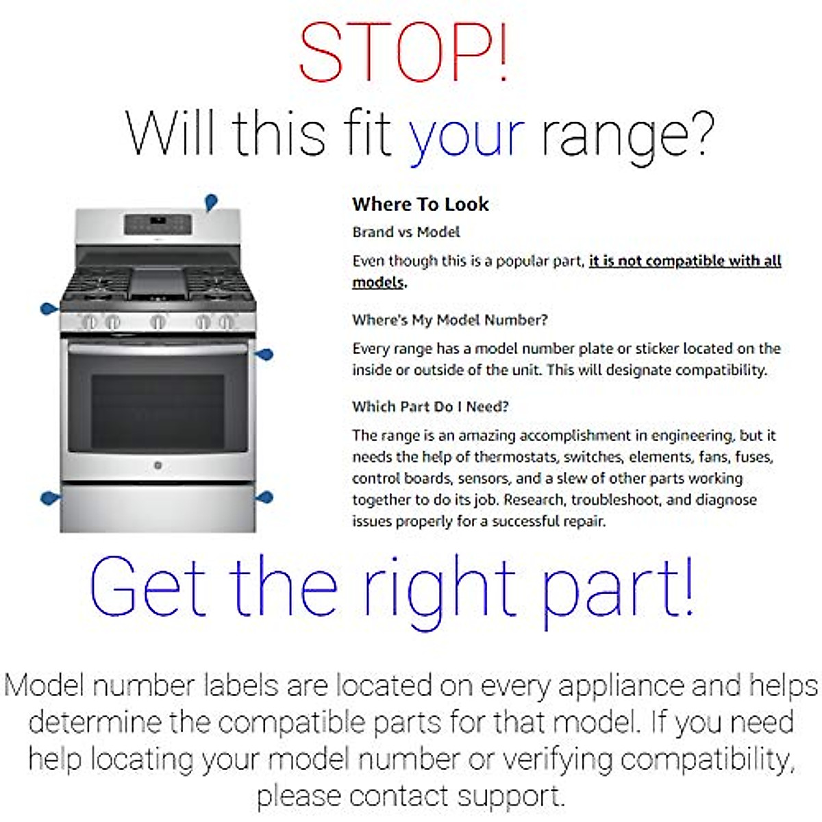 Supplying Demand 316135401 316224200 Electric Range Cooktop 9 Inch Radiant Surface Element Replacement Model Specific Not Universal