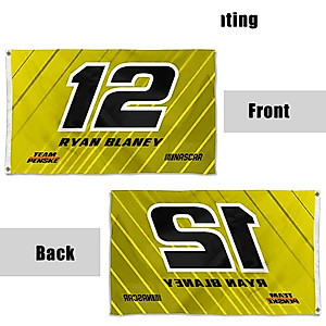 Bayyon Penskes Ryan Blaney #12 Flag 3x5Feet for Car Fans with Brass Grommets