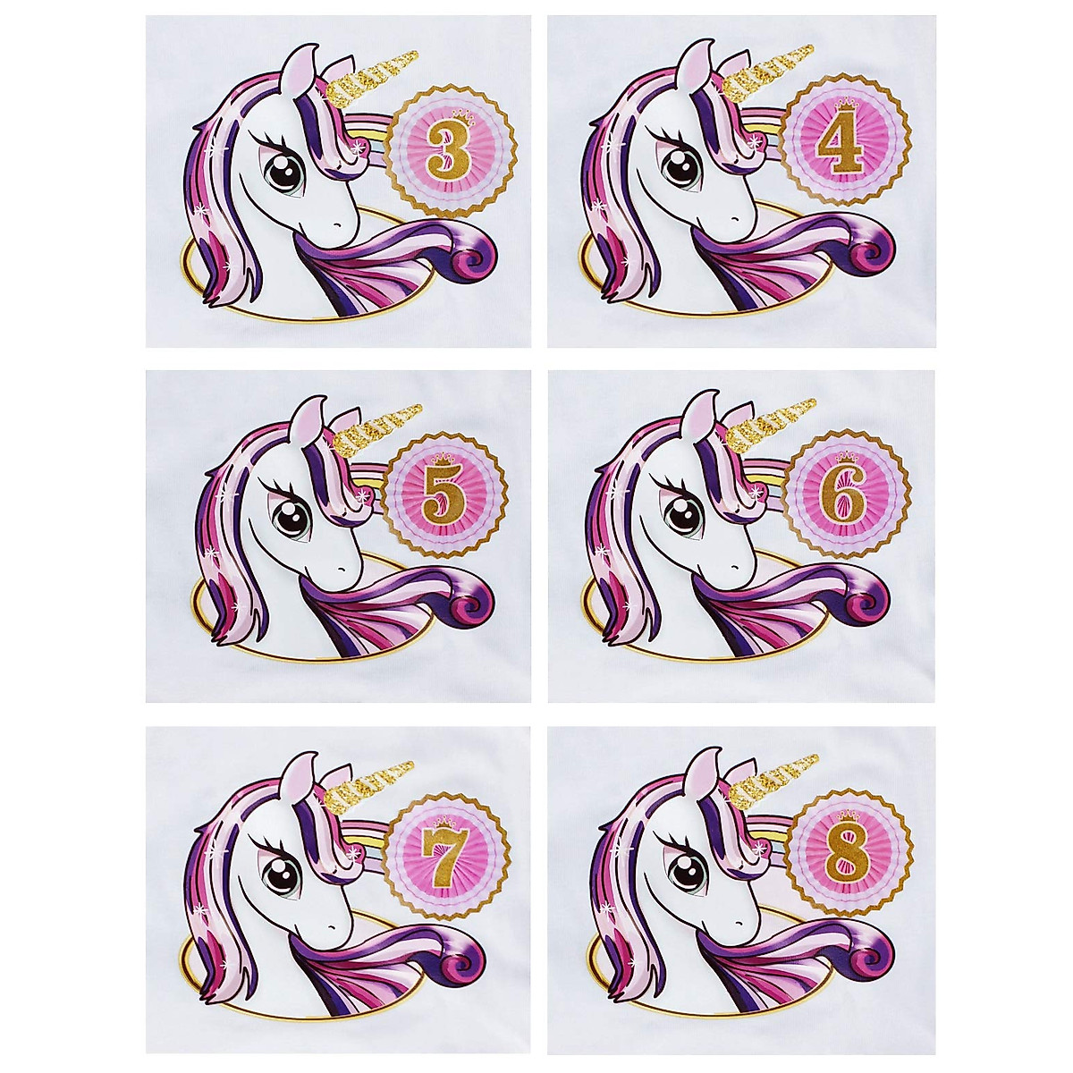 Unicorn Party Princess Birthday Pageant Rainbow 5t Little Girls Dresses,5TT50,4-5 Years(Size 120)