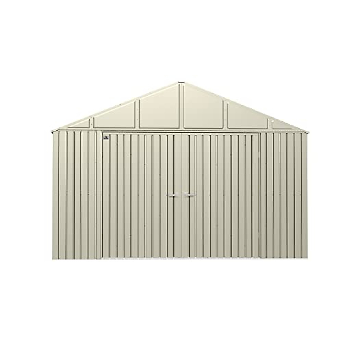 Arrow Shed Elite 12' x 14' Outdoor Lockable Gable Roof Steel Storage Shed Building, Cool Grey