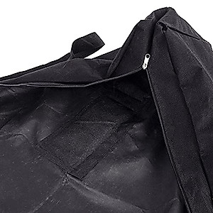 LVOERTUIG BBQ Tool Storage Bag,Oxford Grill Tool Carry Bag, Waterproof Outdoor Picnic Cooking Tools Bag Carry Bag for Camping Car Trip Outdoor Camping (Black,Size:24.41x 5.12 x 9.45inch)