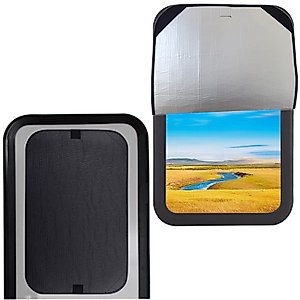RV Door Window Shade Cover, Sun Blackout Fabric for Camper Privacy Entrance (16 x 25 inch)