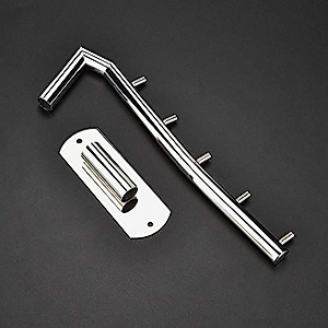 Fdit 15" Folding Wall Mounted Clothes Hanger Rack Stainless Steel Swing Arm Wall Mount Clothes Rack 180°Swivel Bar Wall Clothes Hanger