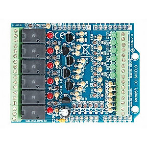 Velleman VMA05 I/O Shield for Arduino, 1 Grade to 12 Grade, 2.75" L x 2.16" W x 1.18" H
