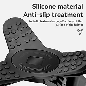 Adaptom Helmet Mount for GoPro, Motorcycle Chin Strap Attachment with Extension J Hook Dirt Bike Holder Mounting Accessories for Go Pro Max Hero 12 11 10 9 8 7 Insta360 X3 GO3 DJI Action 3 4 Camera