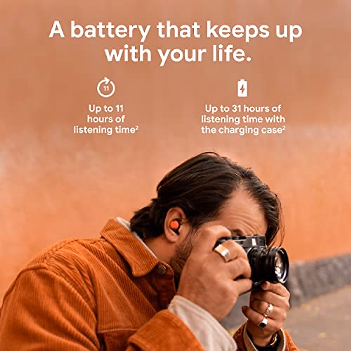 Google Pixel Buds Pro - Noise Canceling Earbuds - Up to 31 Hour Battery Life with Charging Case - Bluetooth Headphones - Compatible with Wireless Charging - Charcoal