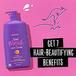 Aussie Total Miracle Collection Shampoo, 26.2 Fluid Ounce