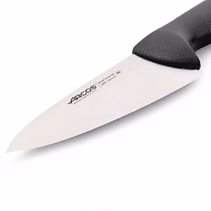 ARCOS Chef Knife 6 Inch Nitrum Stainless Steel and 150 mm blade. Professional Multipurpose Cooking Knife. Ergonomic Polypropylene Handle. Series 2900. Color Black