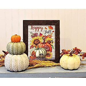 Apcufir Fall Diamond Painting Kits for Adults Beginners Round Full Drill 5D DIY Pumpkin Diamond Art Kits Sunflowers Picture Art for Home Wall Decor 12x16inch