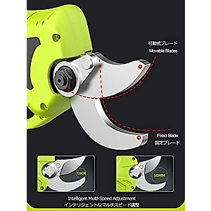 Electric Pruning Shears For Garden Cordless Rechargeable Power Scissors Tree Branch Cutters MAX 50mm(1.9 Inch) Cutting Diameter With LED Display Hedge, Trees, Branches & Twigs Shears Cutter ( Size : W