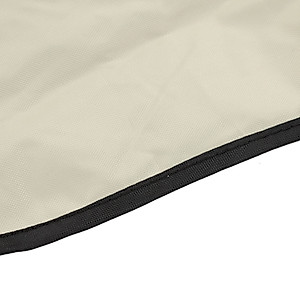 Aqur2020 420D Silver Coated Oxford Fabric Swing Chair Canopy Waterproof Outdoor Swing Canopy Replacement Outdoor Garden Patio Seat Accessories (Beige)