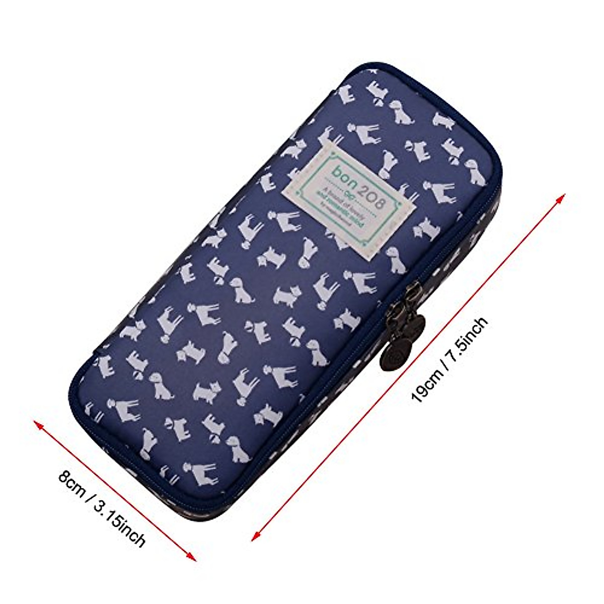 Cute Pencil Case Large Capacity Floral Pencil Pouch Stationery Organizer Multifunctional Cosmetic Makeup Bag Holder for Pencils Pens (Style-02)