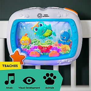 Baby Einstein Sea Dreams Soother Musical Crib Toy and Sound Machine, Newborns Plus