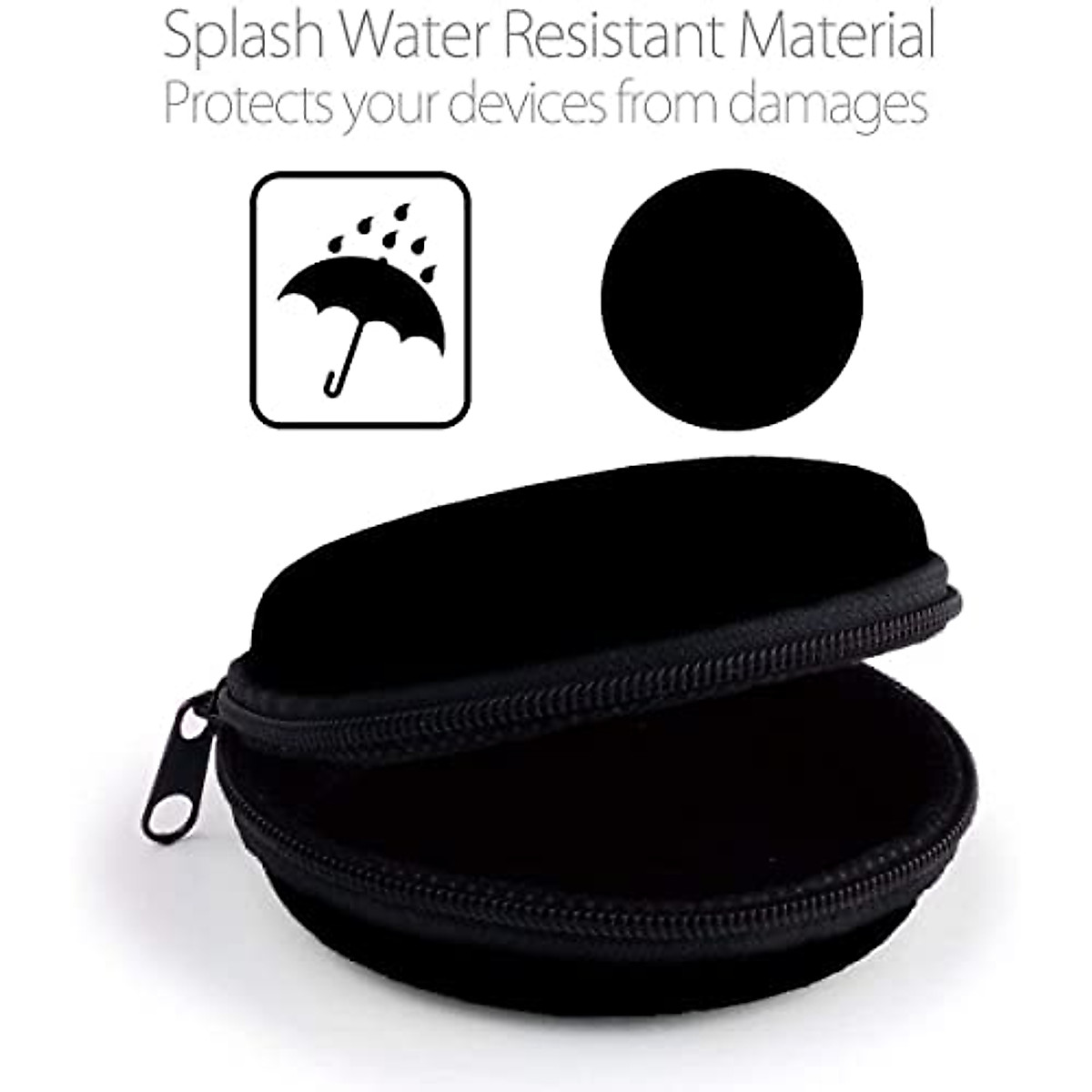 Earphone Case MAS CARNEY Headphone Earbud Hard Protective Carrying Case Bag