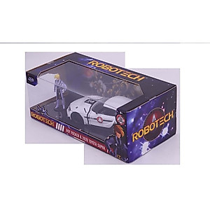 Robotech 1:24 2020 Toyota Supra Die-cast Car & 2.75" Roy Focker Figure, Toys for Kids and Adults