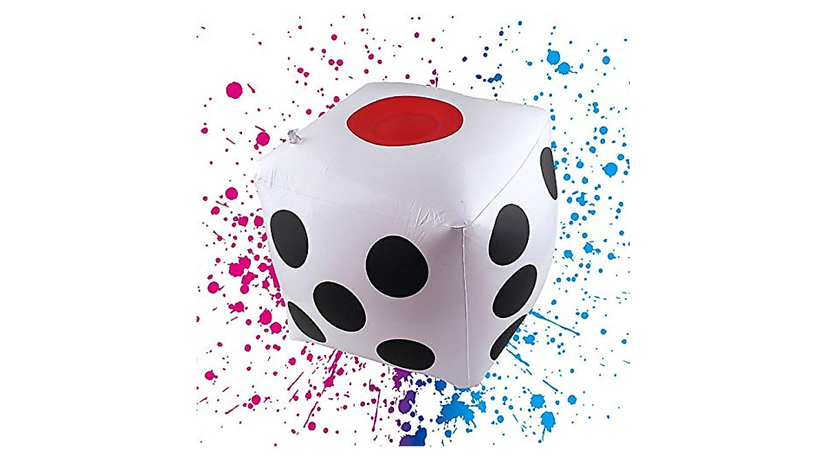 Giant 13 Inch Inflatable Dice Set for Outdoor Fun | 2-Pack