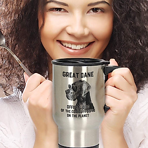 Funny Great Dane Lover Cup - Dog Of Coolest People On Planet - 14oz Coffee, Tea Travel Mug
