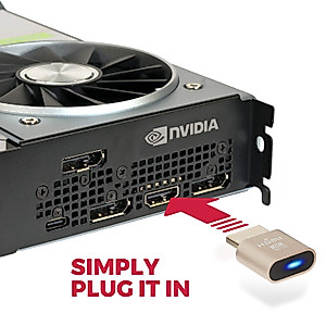 BUYMINERS.CA 4K HDMI Dummy Plug - Virtual Monitor Display Emulator, Headless Display Adapter Supports up to 3840x2160@60Hz, 1080@120Hz DVI EDID Emulator (Single)