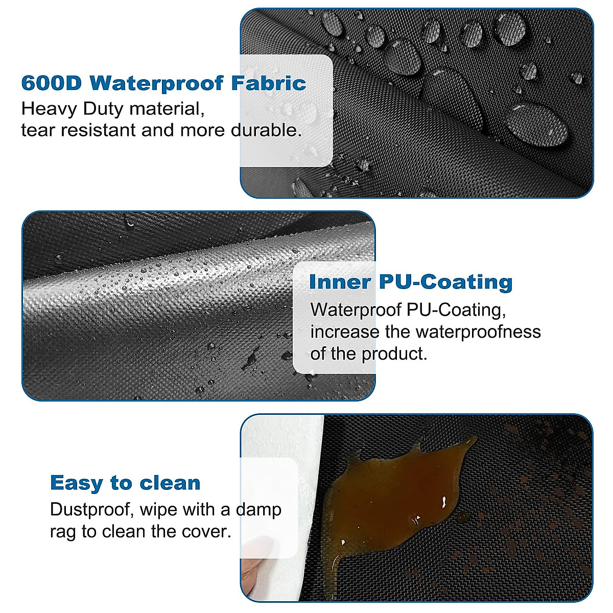 AKEfit Air Conditioner Cover for Outside, Heavy Duty Waterproof AC Defender with Durable Oxford Fabric, Veranda AC Protector… (Beige, 34W x 34D x 30H)