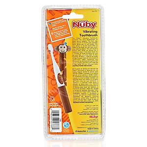Nuby Electric Toothbrush with Animal Character, Monkey