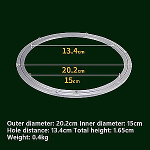 MegLob Lazy Susan Turnable Bearing, Lazy Susan Hardware, 360° Smooth Swivel Base, Kaleidoscope Trade Show Bearing, Round Plate Tray Base, Table Turntable Base, Showcase Swivel Base,⌀20cm