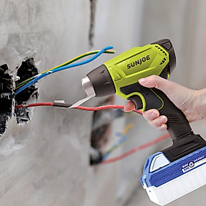 Sun Joe 24V-HG100-CT 24-Volt IONMAX Cordless Heat Gun 1022 Degrees Fahrenheit, 5 Second Ramp Accessories for Crafts, Shrinking, Paint Stripping, DIY Tool Only
