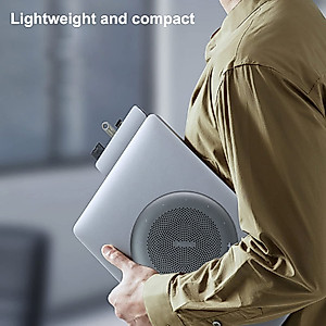 Anyjoinn Bluetooth Speakerphone with 6 Mics, USB Conference Speaker with Enhanced 360° Voice Pickup, Noise Reduction, Portable Speakerphone for Home Office, 3 Kinds of Connection, USB-C Plug and Play