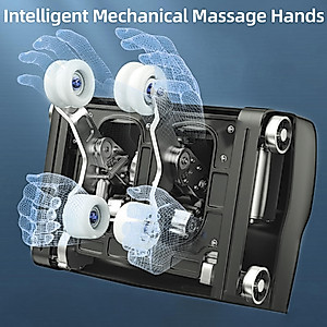 MassaMAX Full Body Massage Chair, Zero Gravity Recliner with Yoga Stretch, SL Track, Airbags, Heating, Touch Screen, and Foot Massage (MD906-Black)