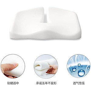 Libiyi Seat Comfort Pro,Libiyi Seat Cushion,Ergonomic Seat Cushion for Hip and Back Pain Office Chair,Breathable Memory Foam Seat Cushion with Lined,for Wheelchairs,Driving Seat Cushions (Coffee)