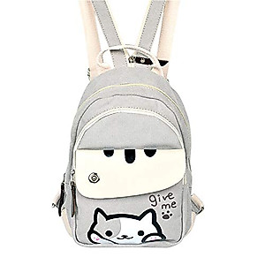 Cute Anime cat Anime Neko Atsume Multifunctional Shoulder Bag Knapsack Japanese Game Cat Backpack