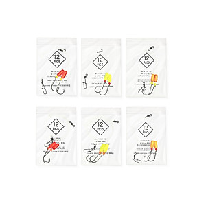 6 Pack 'Sand Flea' Pompano Surf Fishing Rigs (25# Mono)